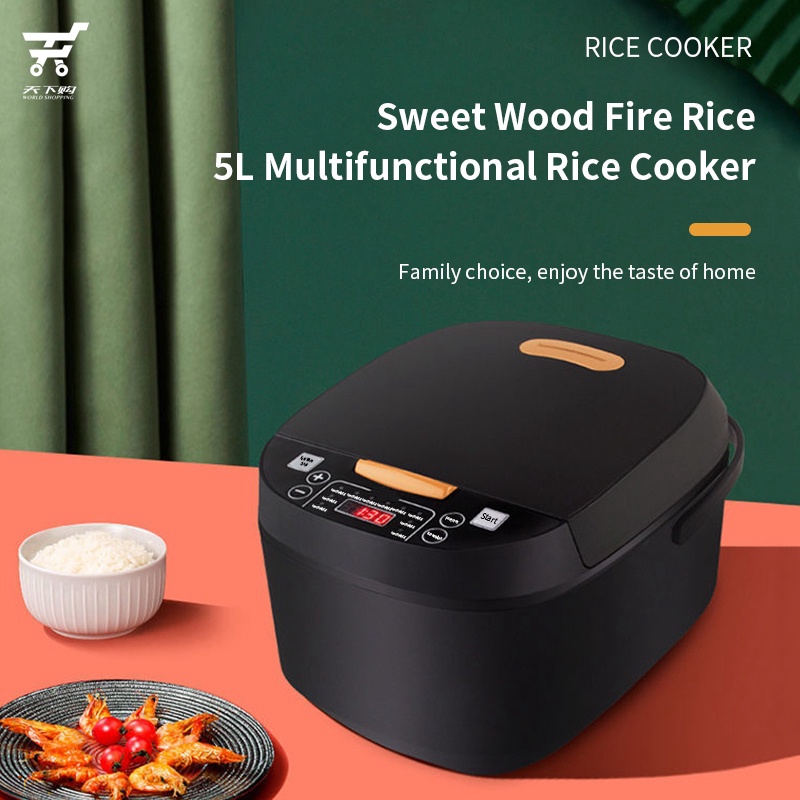 Germany authentic 5L large-capacity rice cooker, keep warm, smart timer ...