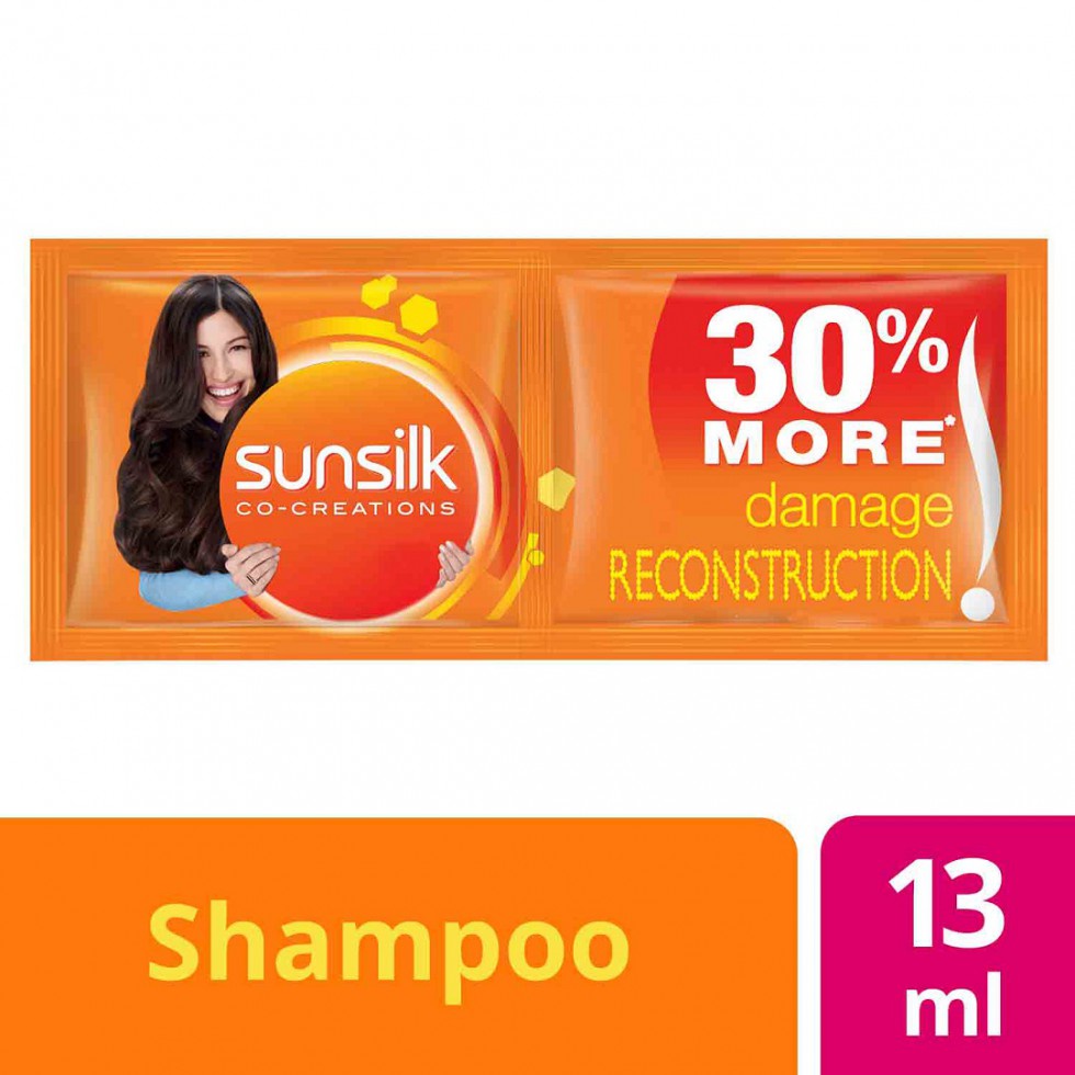 Sunsilk Shampoo Damage Reconstruction Orange 13ml 12s | Shopee Philippines