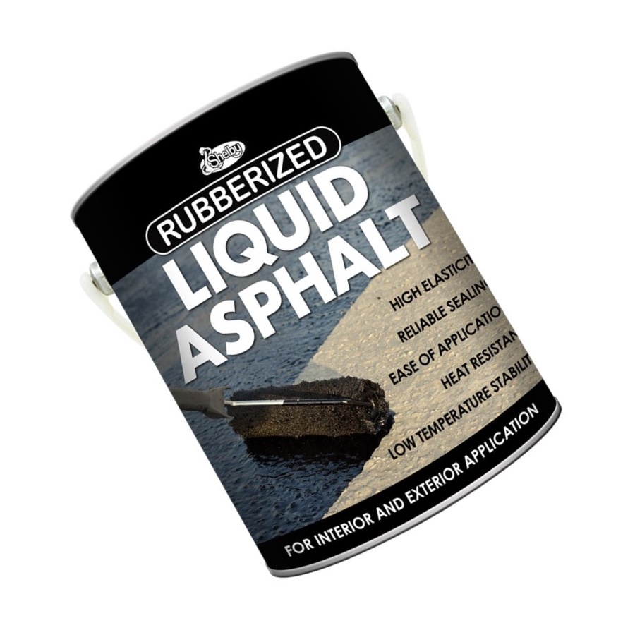 Shelby Rubberized Liquid Asphalt 4 Liters Waterproofing Paint | Shopee ...