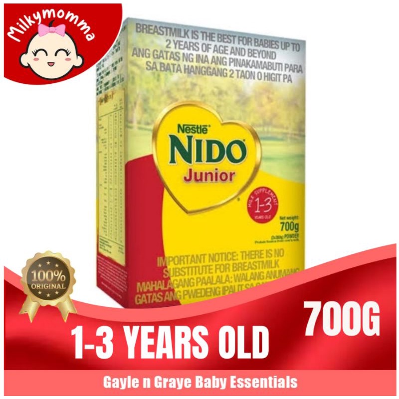 Nido Jr. 700g (1-3yrs old) | Shopee Philippines