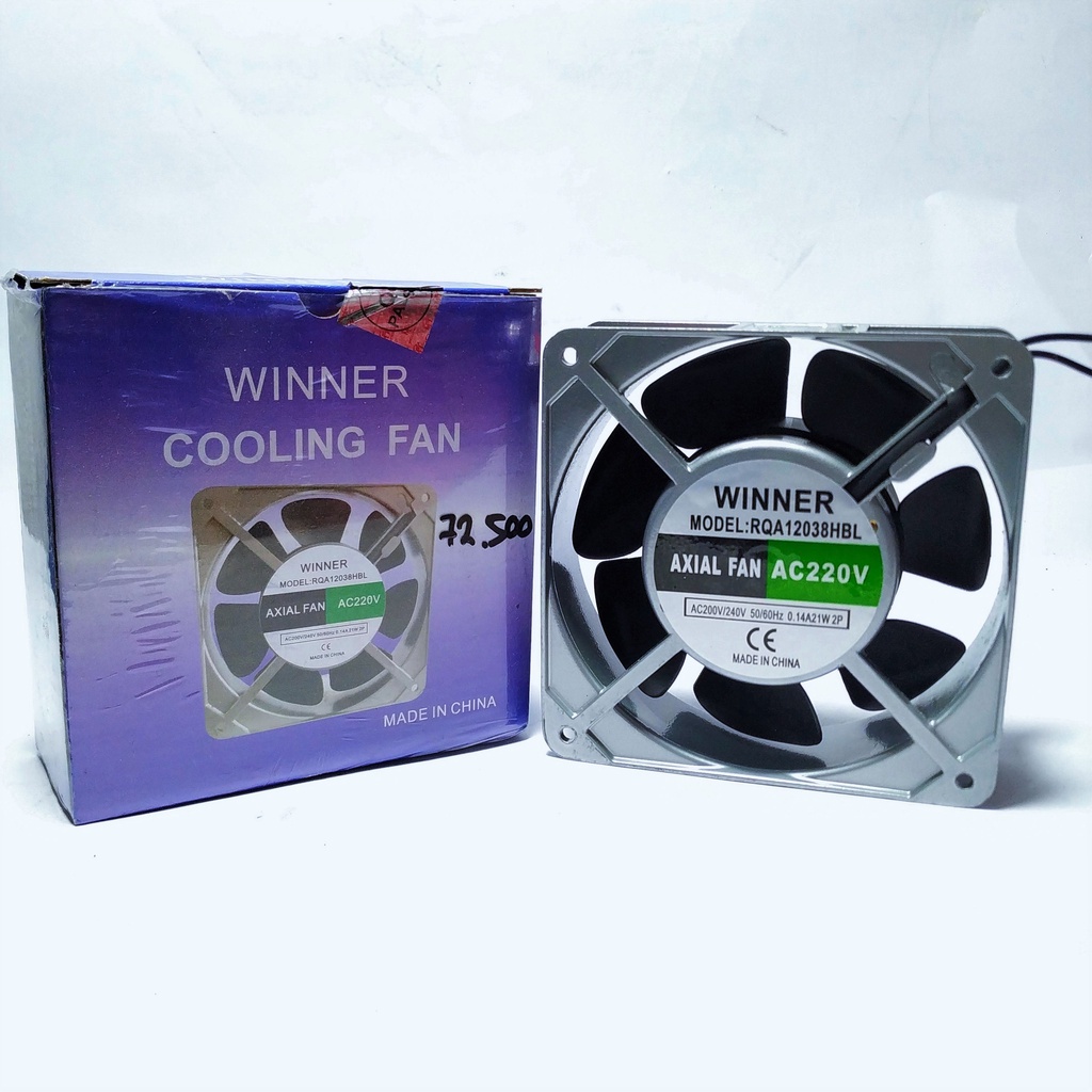 Fan AC 220V 12x12 cm Winner Cooling Fan Power Fan Panel | Shopee ...