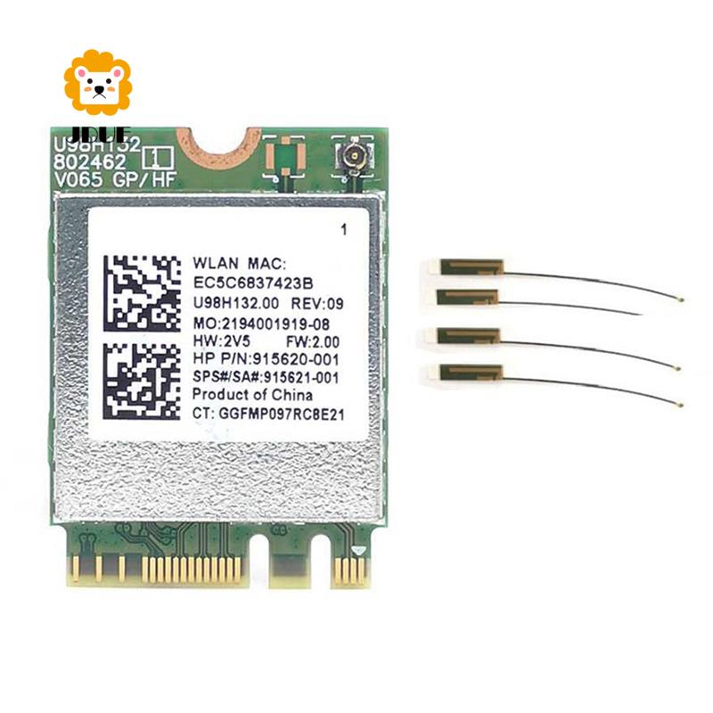 RTL8821CE 802.11AC 1X1 Wi-Fi+BT 4.2 Combo Adapter Card SPS 915621-001 ...