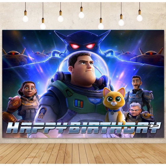 Buzz Light Year Party Supplies Backdrop, Buzz Background for Kids ...