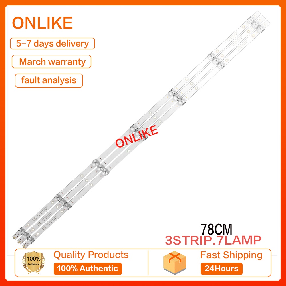 3pcsLed Backlight Strips New Hisense HZ43E35A lamp strip JL.D42571330 ...