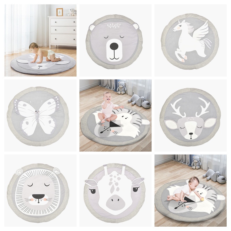 Baby Cooling Mat ins New Style Round Cute Cartoon Animal Living Room ...