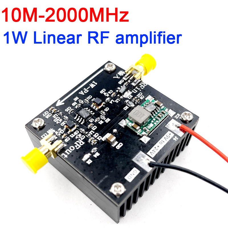 10Mhz-2000Mhz 1W Linear RF Power Amplifier HF FM VHF UHF FM Transmitter ...