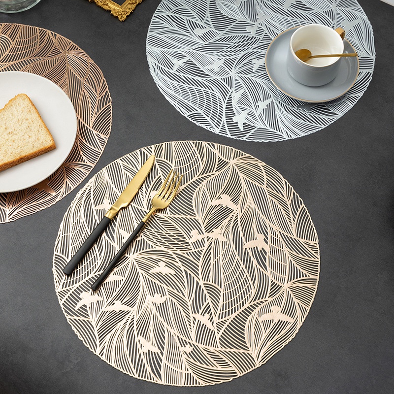 Hollow Placemats Dining Mats Table Set Washable Heat Resistant Hotel ...