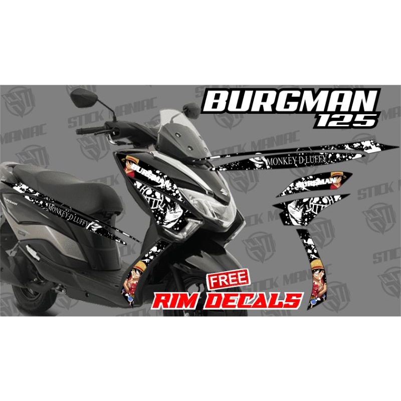 Suzuki burgman decals sticker | Shopee Philippines