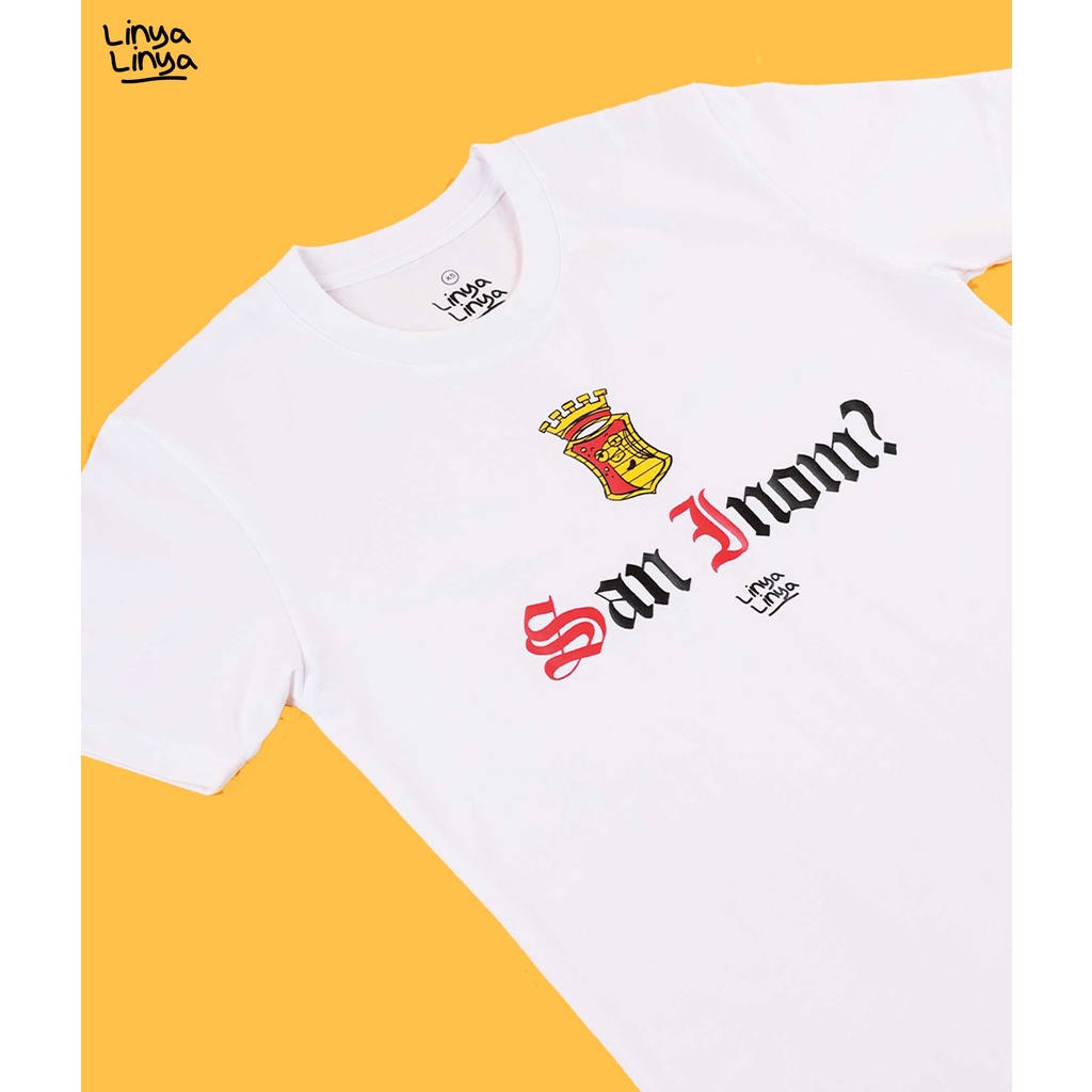 Linya-Linya T-shirt: San Inom (White) | Shopee Philippines