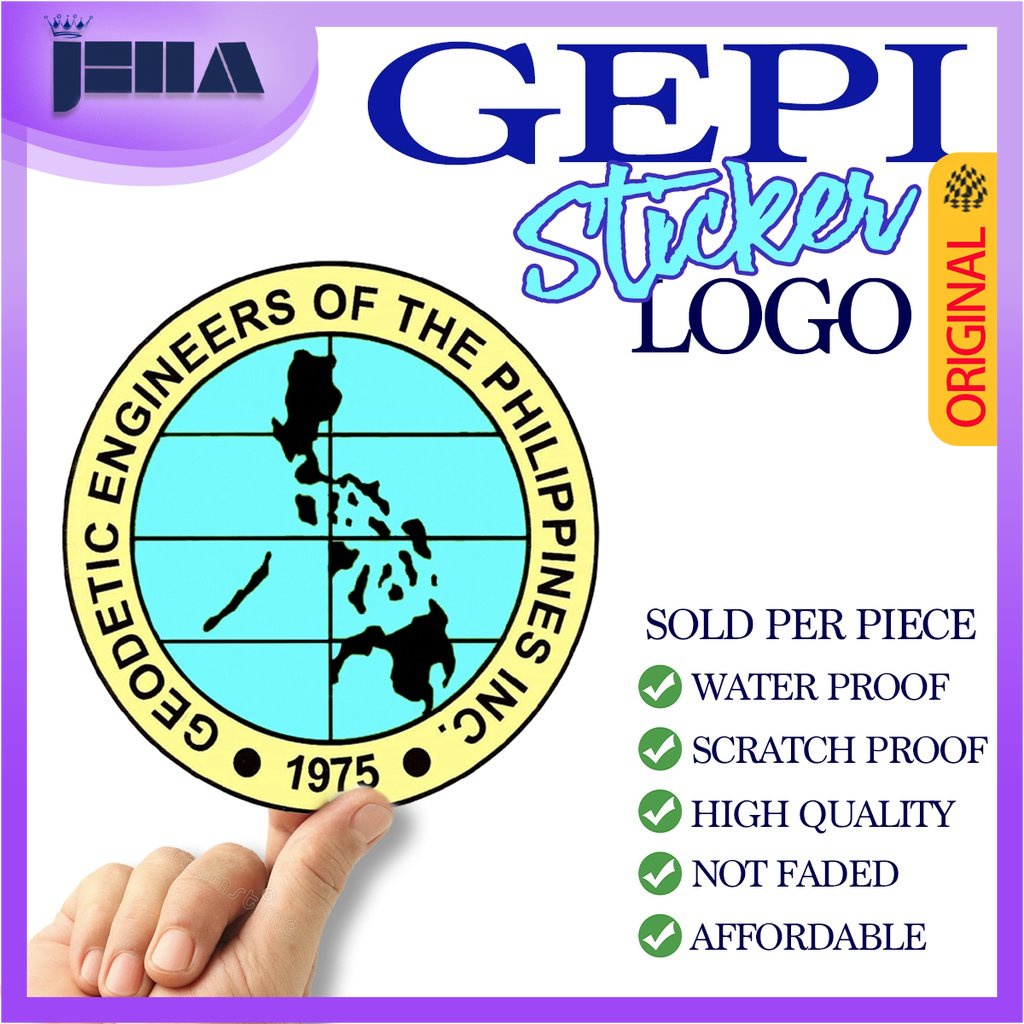Vinyl Stickers GEPI - Geodetic Engineers of the Philippines inc. Logo ...