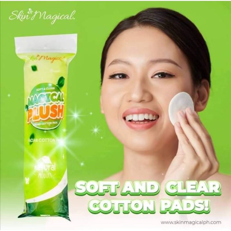 Magical Plush Round Soft Facial Cotton Pads (Skin Magical) | Shopee ...