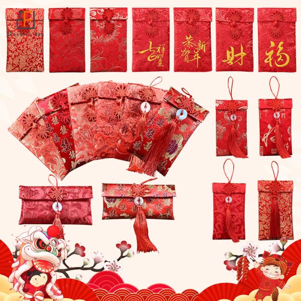 Cloth Art Brocade Angpao Chinese New Year Red Envelopes Red Packet ...