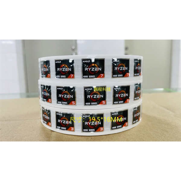 [Stickers] Original New Style AMD Ryzen R3 R5 R7 R9 Sharp Dragon 4000/ ...