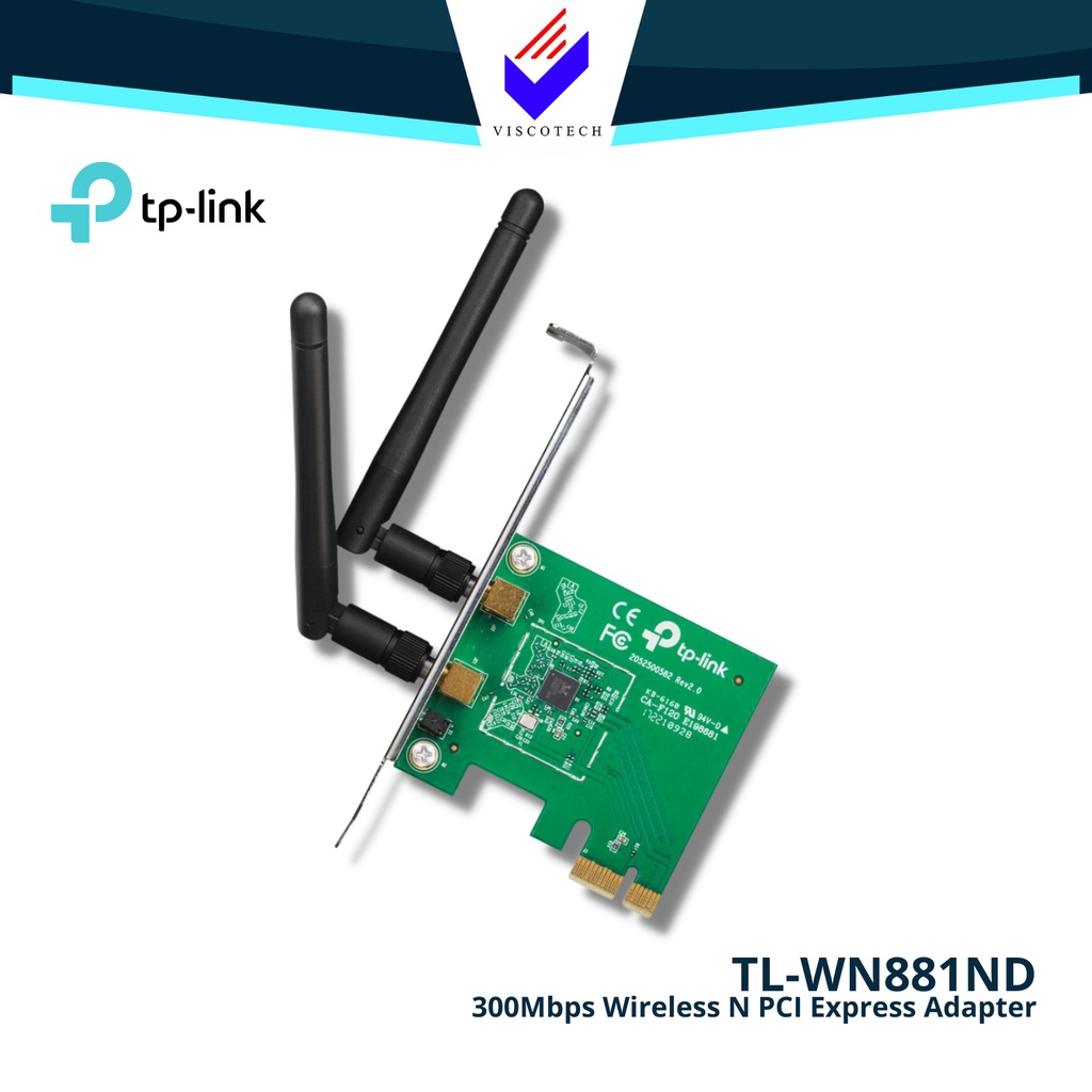 TP-Link TL-WN881ND 300mbps Wireless N Pci Express Adapter | Shopee ...