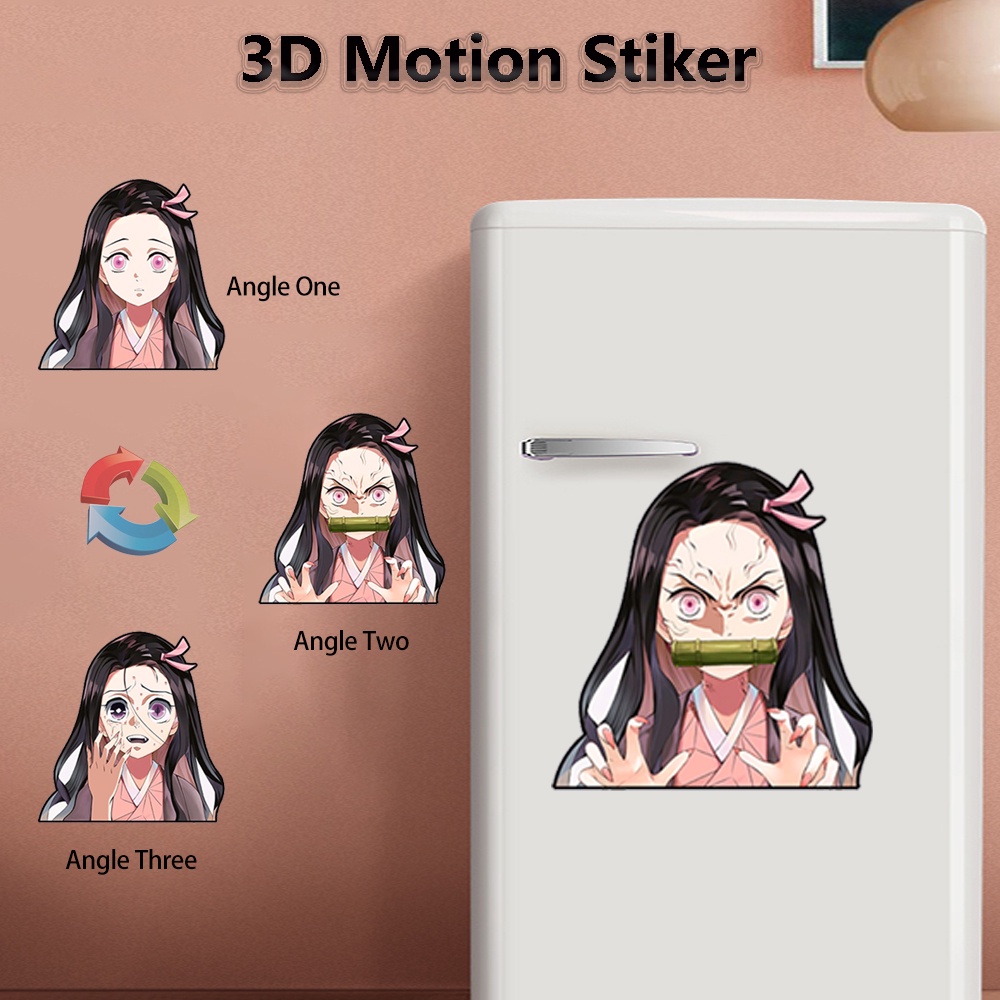 Kamado Nezuko Demon Slayer Kimetsu No Yaiba 3D Motion Stickers Self ...