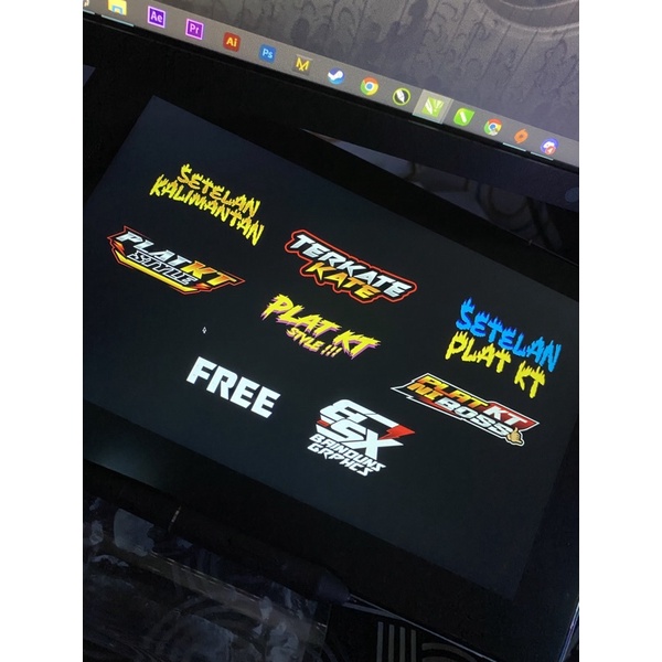 Sticker PACK SET KALIMANTAN-TERKATE-PLATE SET-PPLATE KTSTYLE V1-V2 ...