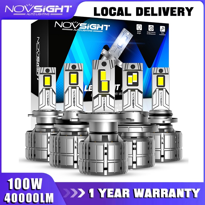 Novsight N60 H4 LED Headlight for Car led Bulb 200W 40000LM 6000K ...