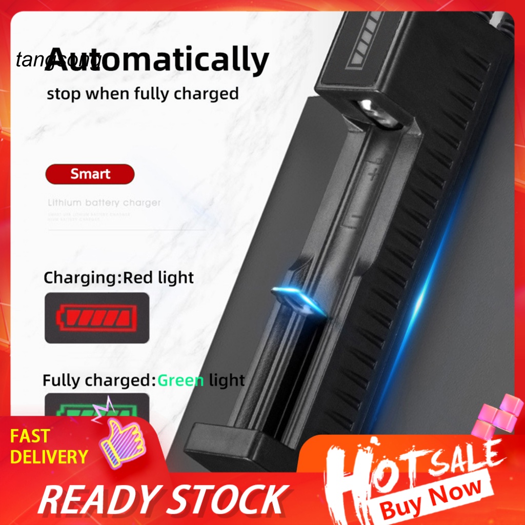 Tang_ Long-lasting Battery Charging Stand for Travel 1 Slot Li-ion ...