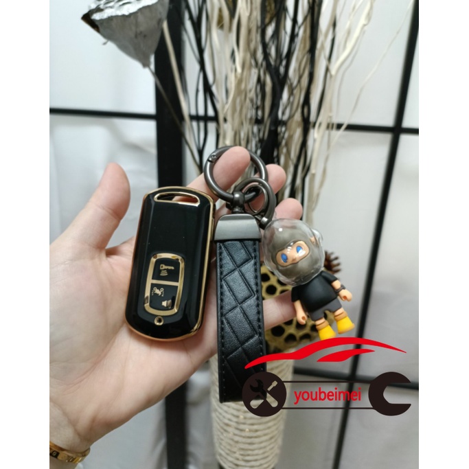 YBM / 2 Buttons Car Motor Remote Key Cover Case For Honda PCX 150 VARIO ...