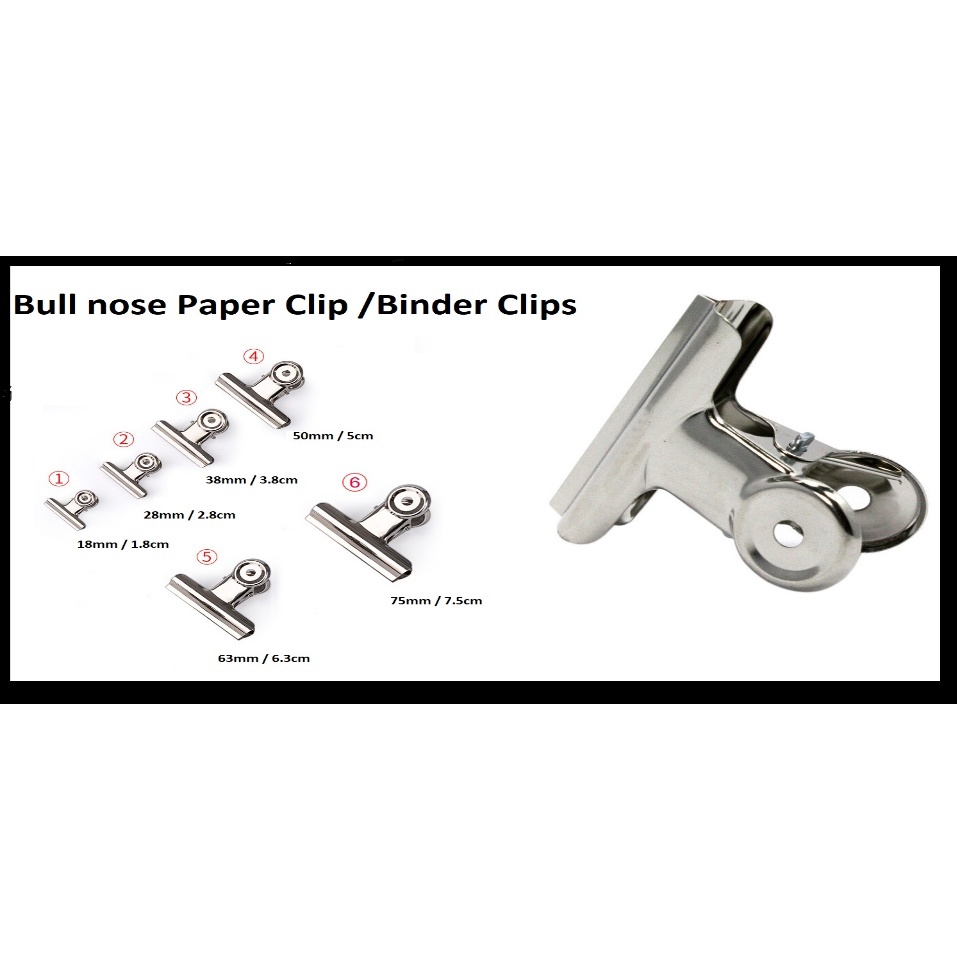 Office Round head bill Clip Paper Clip Binder Clips Bulldog Clip ...
