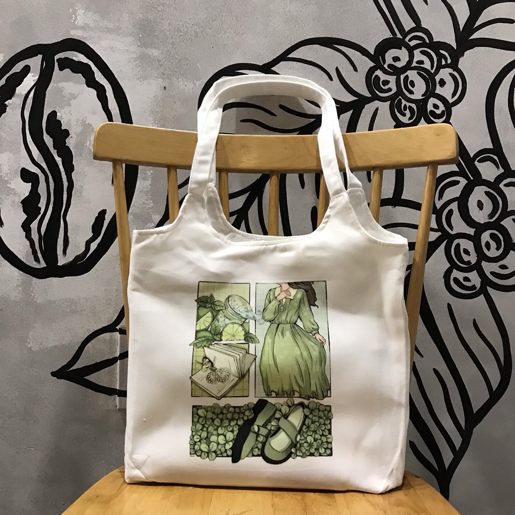 POLI Tote bag, high quality 100% poly canvas, ulzzang fashion style ...