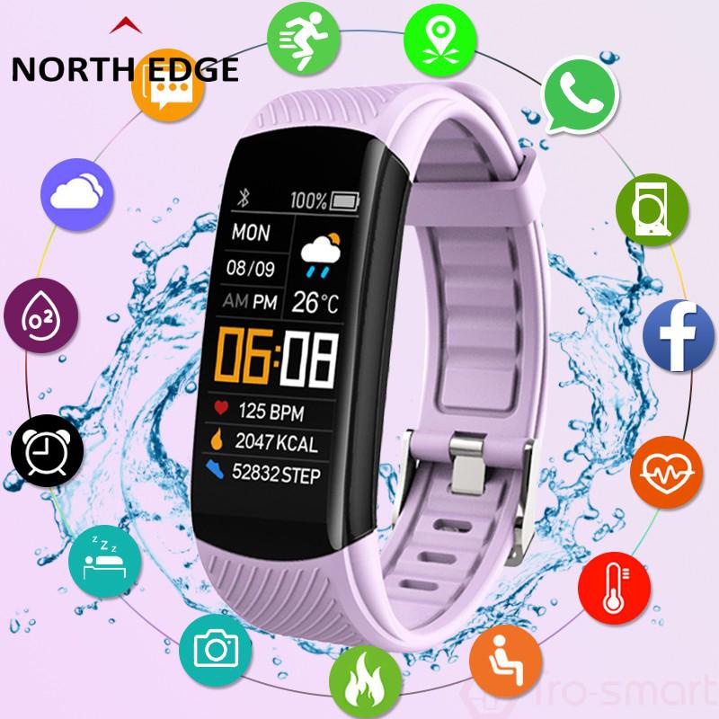 North Edge C5S Smart Watch Women Blood Pressure Monitor Waterproof ...