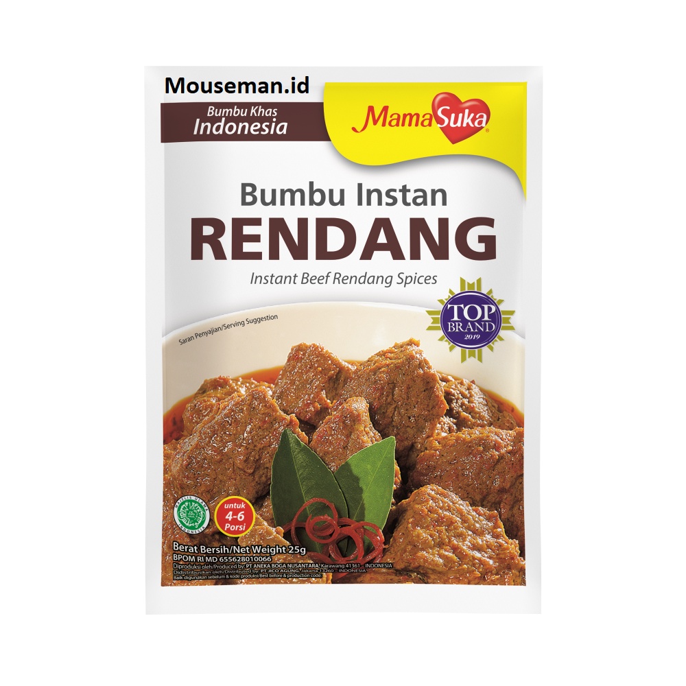 Mamasuka - Typical Indonesian Seasoning Instant Rendang Seasoning ...