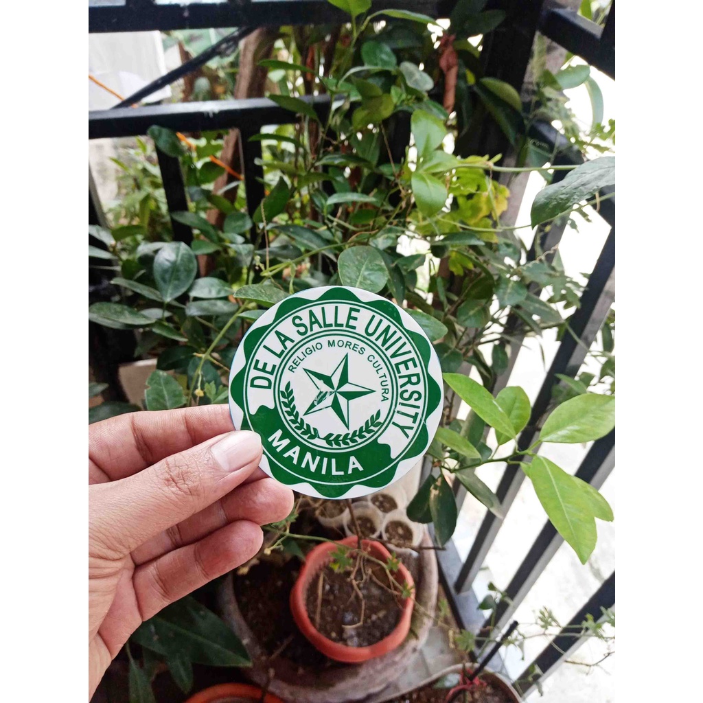 DE LA SALLE Waterproof Car Sticker LOGO 3 inches(car out door) COD ...