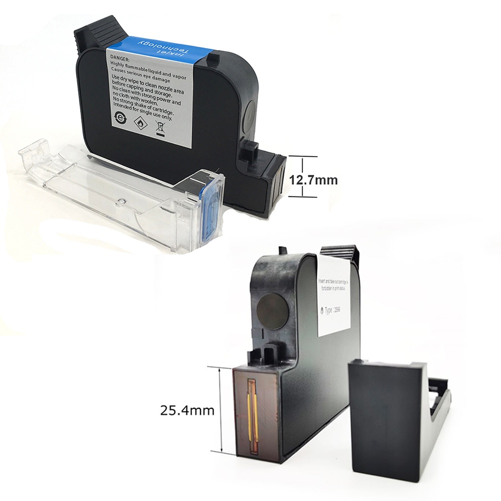 Free Ship 0.5inch/1inch Handheld Inkjet Printer Cartridge Quick Drying ...