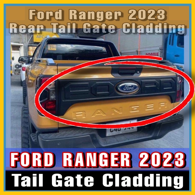 NEXT-GENERATION FORD RANGER 2023-2024 TAILGATE CLADDING/REAR CLADDING ...