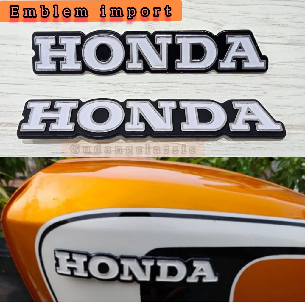 Honda Writing LOGO EMBLEM Tank HONDA CB100 CB 25 import Can Be Bended ...