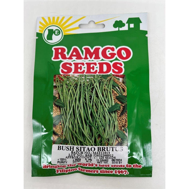 RAMGO BUSH SITAO BRUTUS SEEDS ( ORIGINAL GARDEN PACK ) | Shopee Philippines