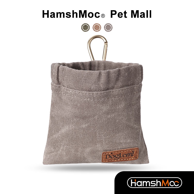 HamshMoc Hands Free Dog Treat Pouch Waterproof Dog Snack Bag with ...
