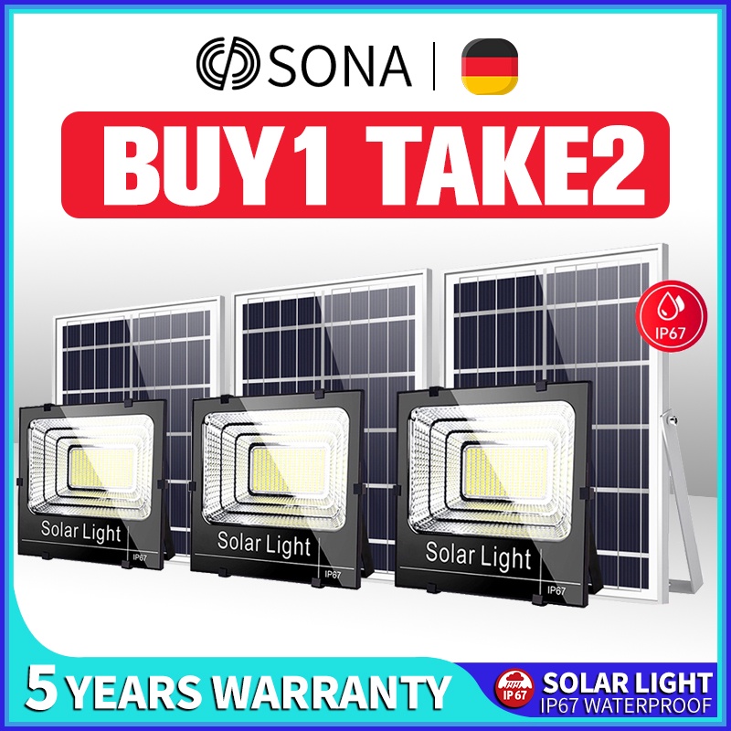 SONA Solar Light Outdoor Warterproof Solar Flood Light Street Lamp ...