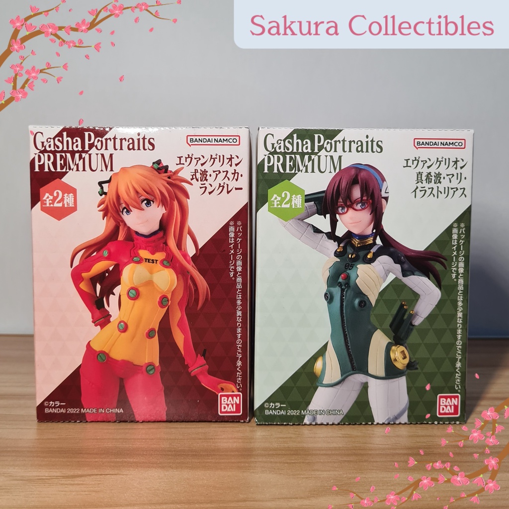 Rebuild of Evangelion Gasha Portraits Premium Asuka & Mari (BLIND BOX ...