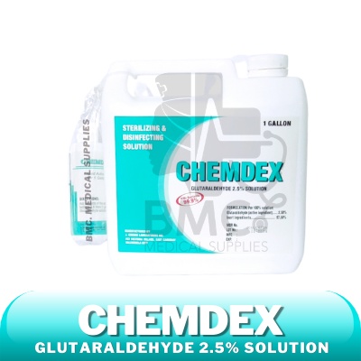 Chemdex - Glutaraldehyde 2.5% / Gallon [Same Quality Different Brand of ...