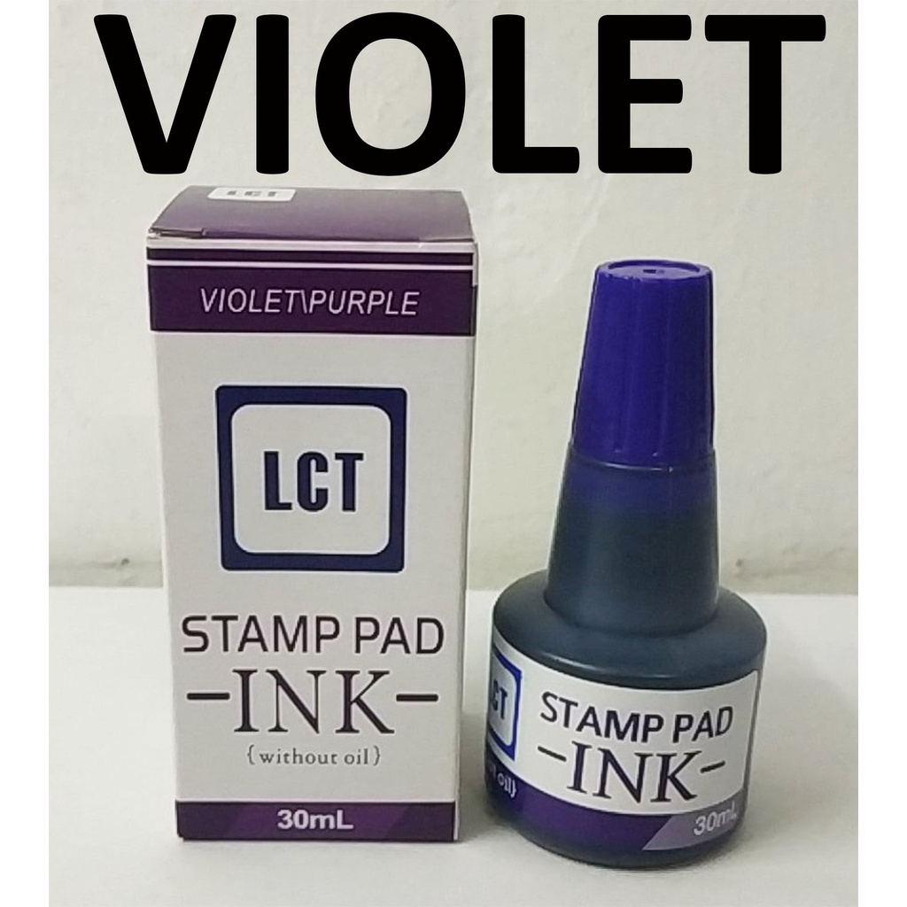 LCT STAMP PAD INK == VIOLET / PURPLE == 30ML WITHOUT OIL == VIOLET ...