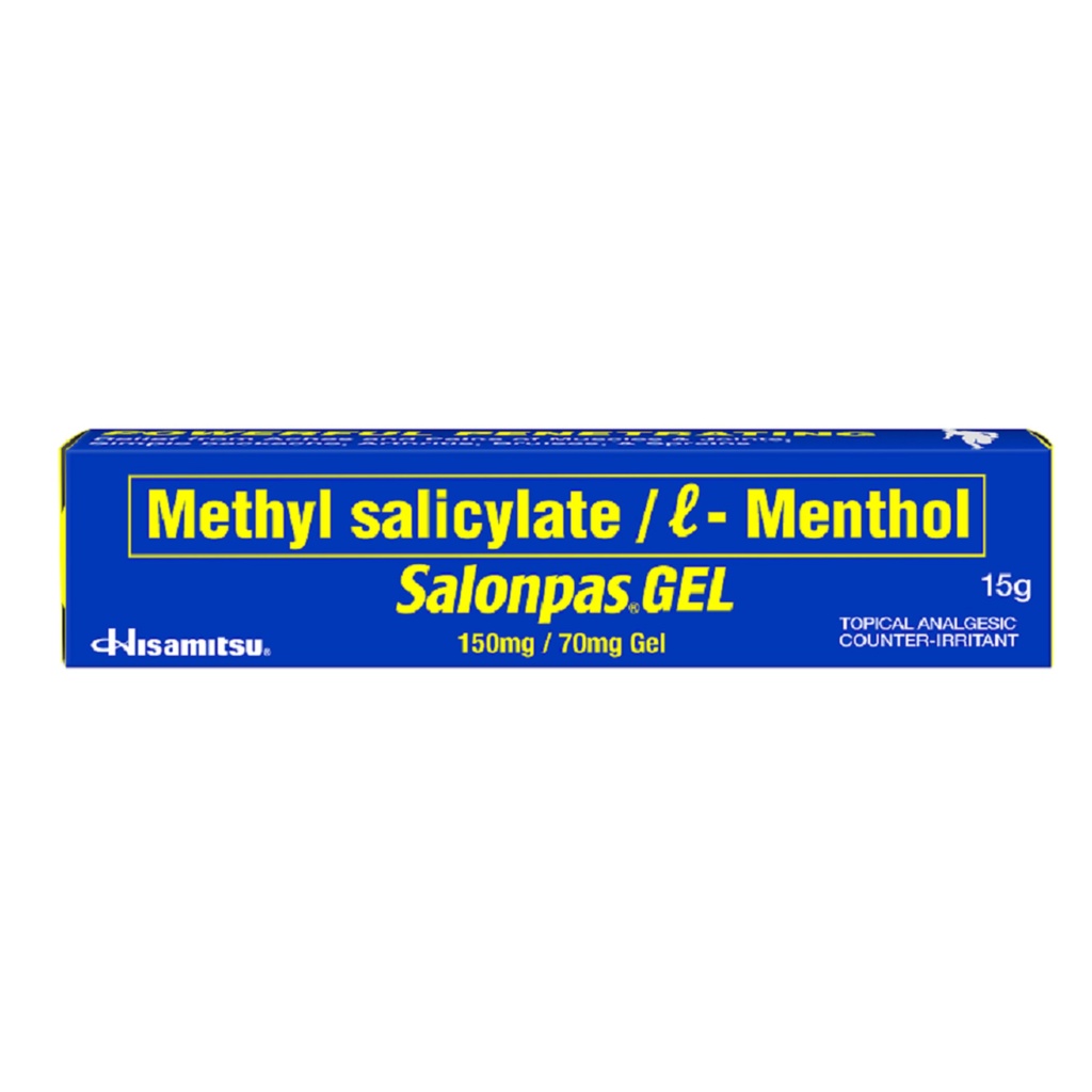 SALONPAS Gel Methyl Salicylate + L - Menthol 15g Pain Reliever | Shopee ...
