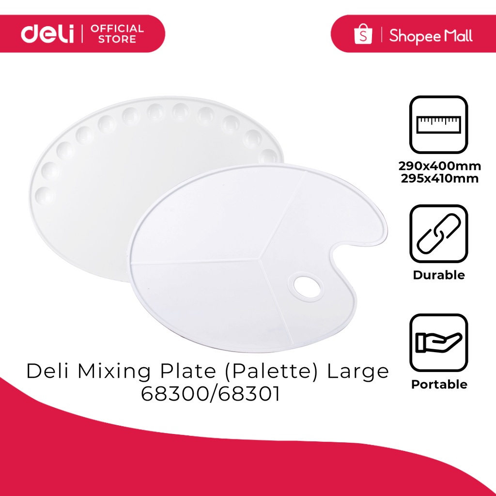 Deli 68300/68301 Mixing Plate (Palette) Large | Shopee Philippines