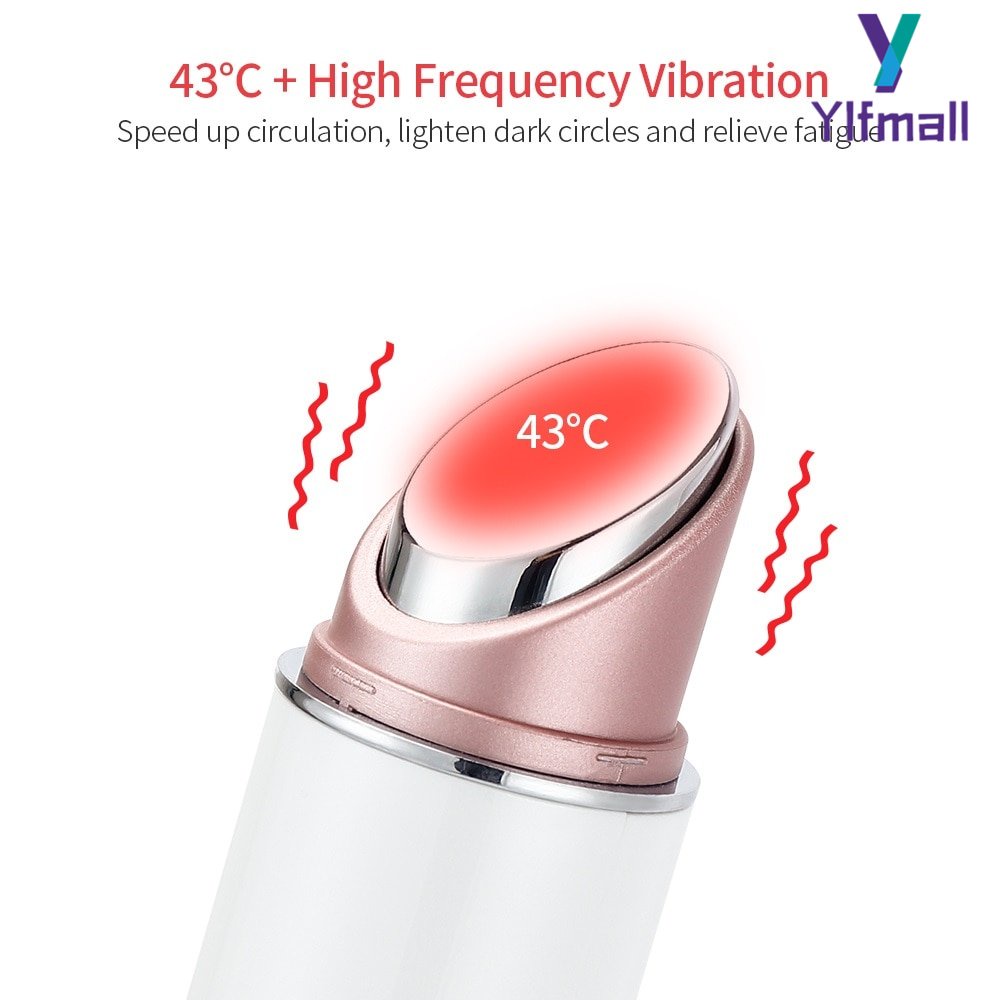 Mini EMS Eye Massager Electric 43℃ Facial Skin Tightening Device ...