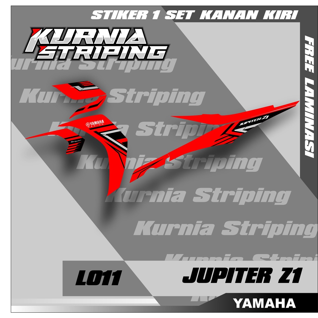 Motorcycle Sticker Striping Motorcycle Sticker Jupiter Z1 Motif Balab ...