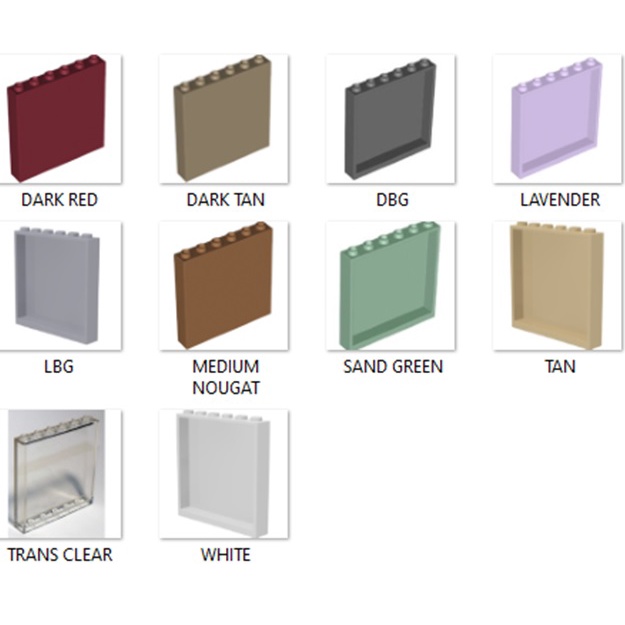 LEGO Part: Panel 1x6x5 (sold per piece) | Shopee Philippines