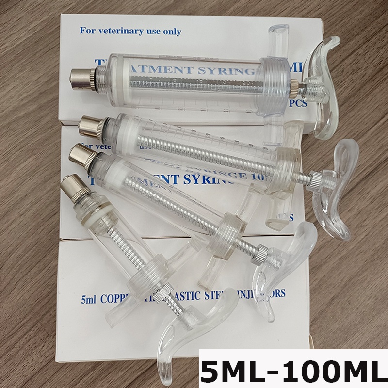 5-100ml Meka Syringe - Cattle injection cylinder - Plastic steel ...
