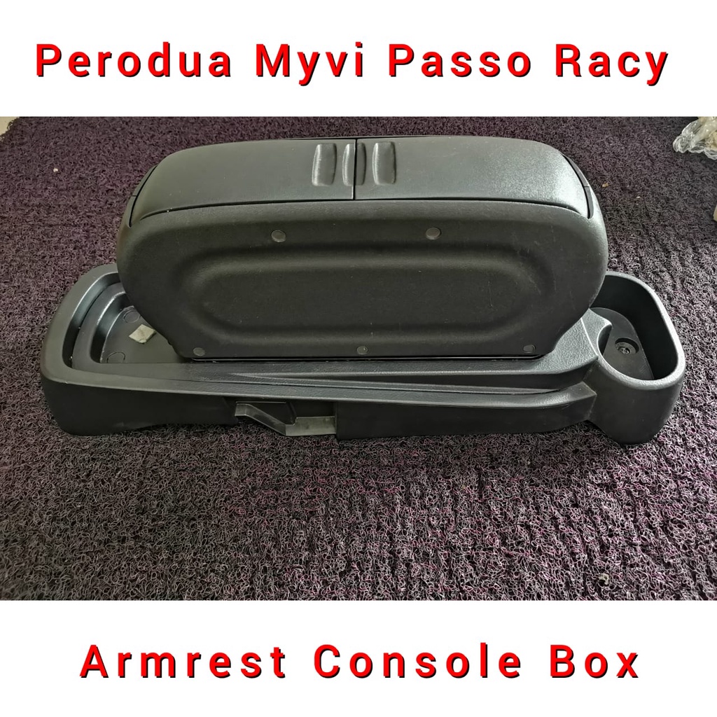 Perodua Myvi Passo Racy Middle Console Box / Arm Rest / Armrest Center ...