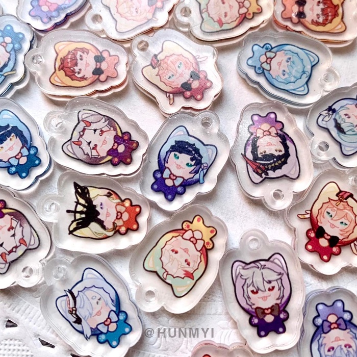 [32 Models] Phone Keychains 2cm Genshin Impact Exclusively Painted By ...