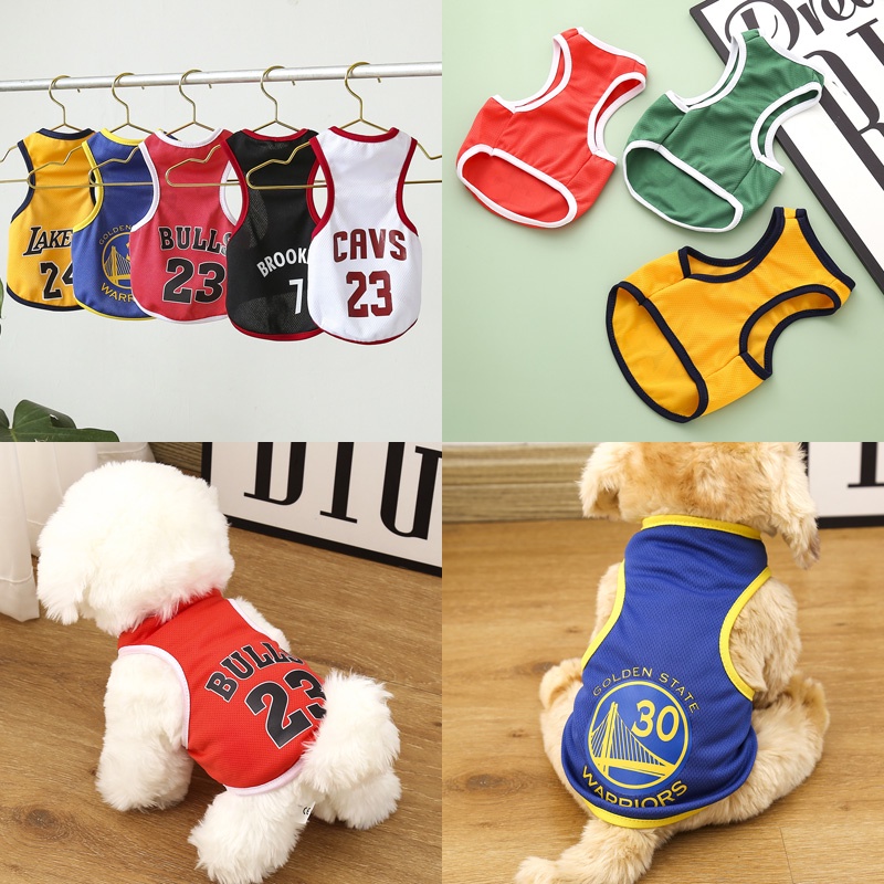 Dog Clothes for Shih Tzu Male Female Basketball Dog Jersey Breathable ...