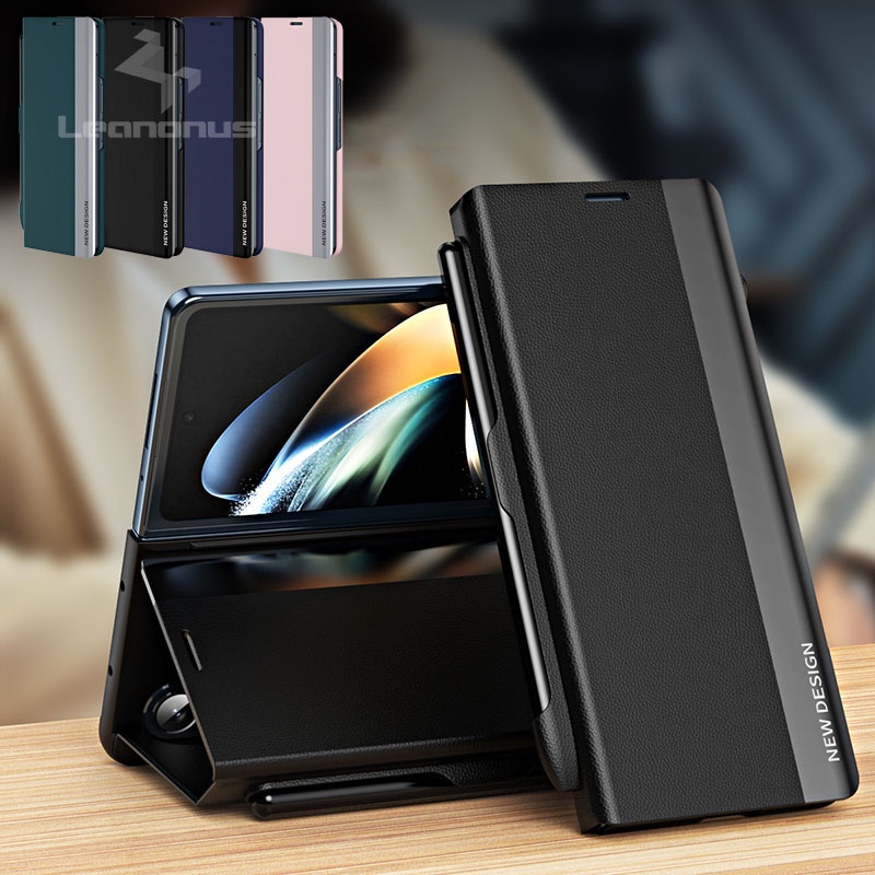 High-end Case with Pen for Samsung Galaxy Z Fold 4 3 5 6 7 Full Cover ...