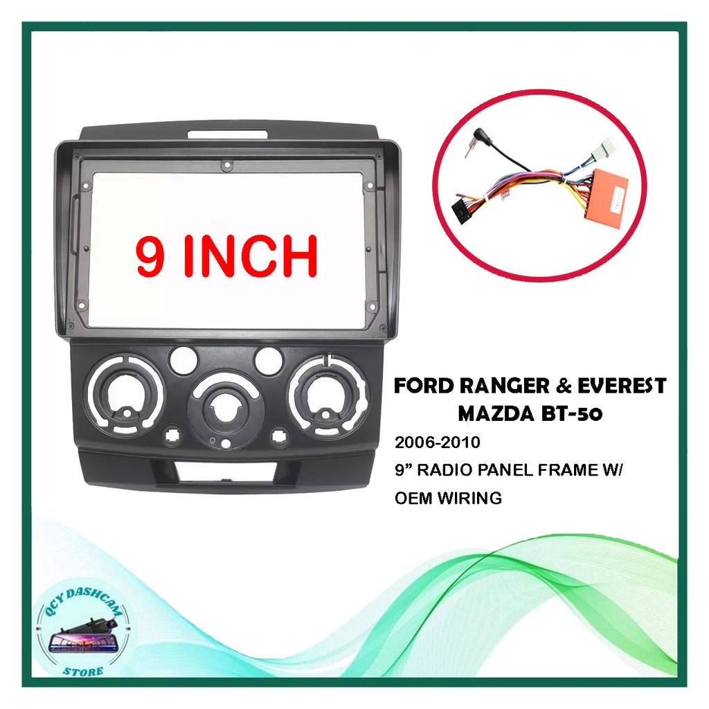 9 Inch Car Fascia for Ford Ranger & Everest MAZDA BT-50 2006-2010 Head ...