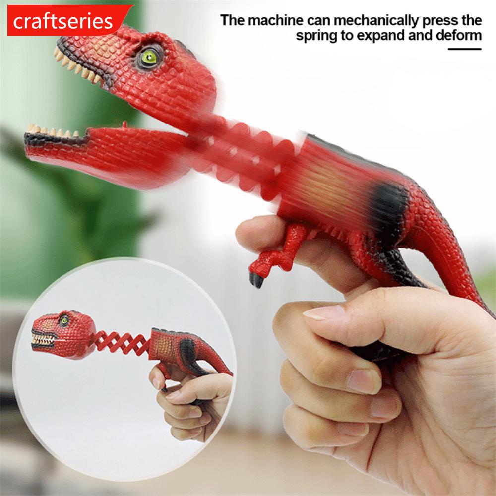 CRAFTSERIES Hungry Dinosaur Grabber Toys Retractable Animal Chomper Toy ...