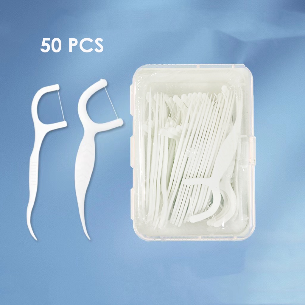 Dental Floss & Toothpick 100&50 pcs/set Flosser Teeth /Thread Dental ...